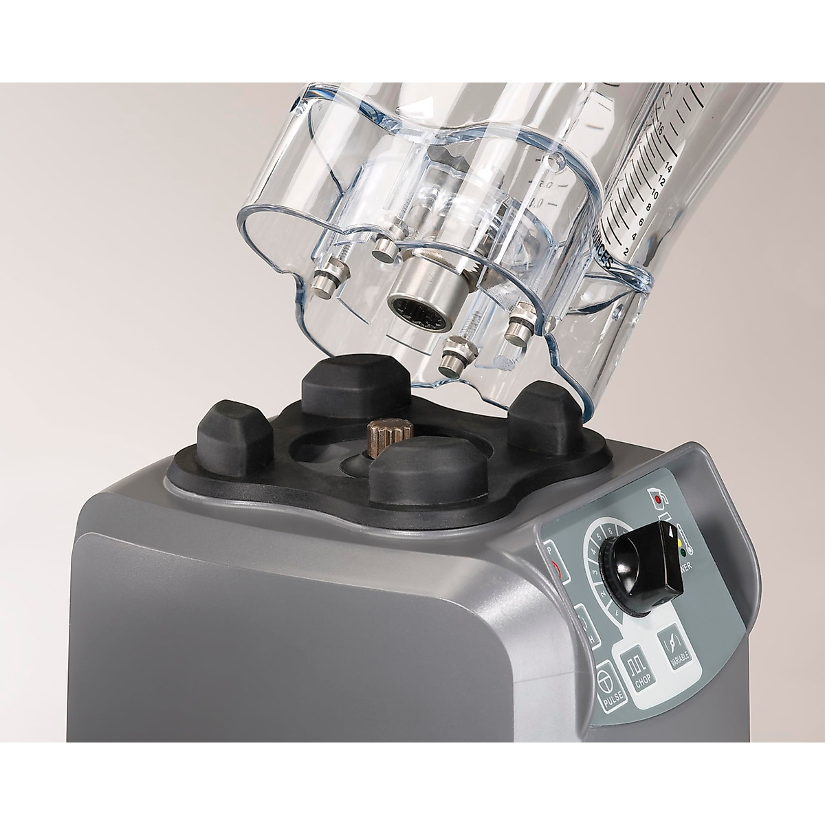 Hamilton Beach Commercial HBF600 Culinary Blender, 3 hp, Variable Speed with Chop Function, 64 oz./1.8 L Polycarbonate Container, 19.98" Height, 8.69" Width, 8.19" Length, Grey