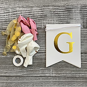 CHRORINE Baptism First Communion Confirmation Decorations for Girls, Mi Bautizo Decorations, God Bless Banner, Balloons- Pink Set