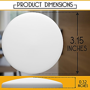 Door Stopper Wall Protector Large 3.15" (4 PCS) - Door Stop with Strong Back Adhesive - Quiet and Shock Absorbent Silicone Wall Protectors from Door Knobs - Protects Every Wall Surface