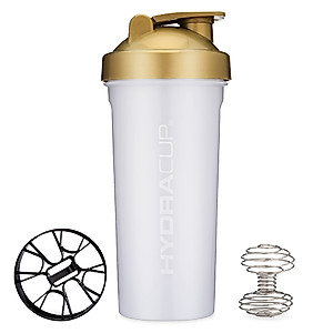 Hydra Cup 4 PACK - Extra Large Shaker Bottle, 45-Ounce Shaker Cup with Dual Blenders for Mixing Protein, from