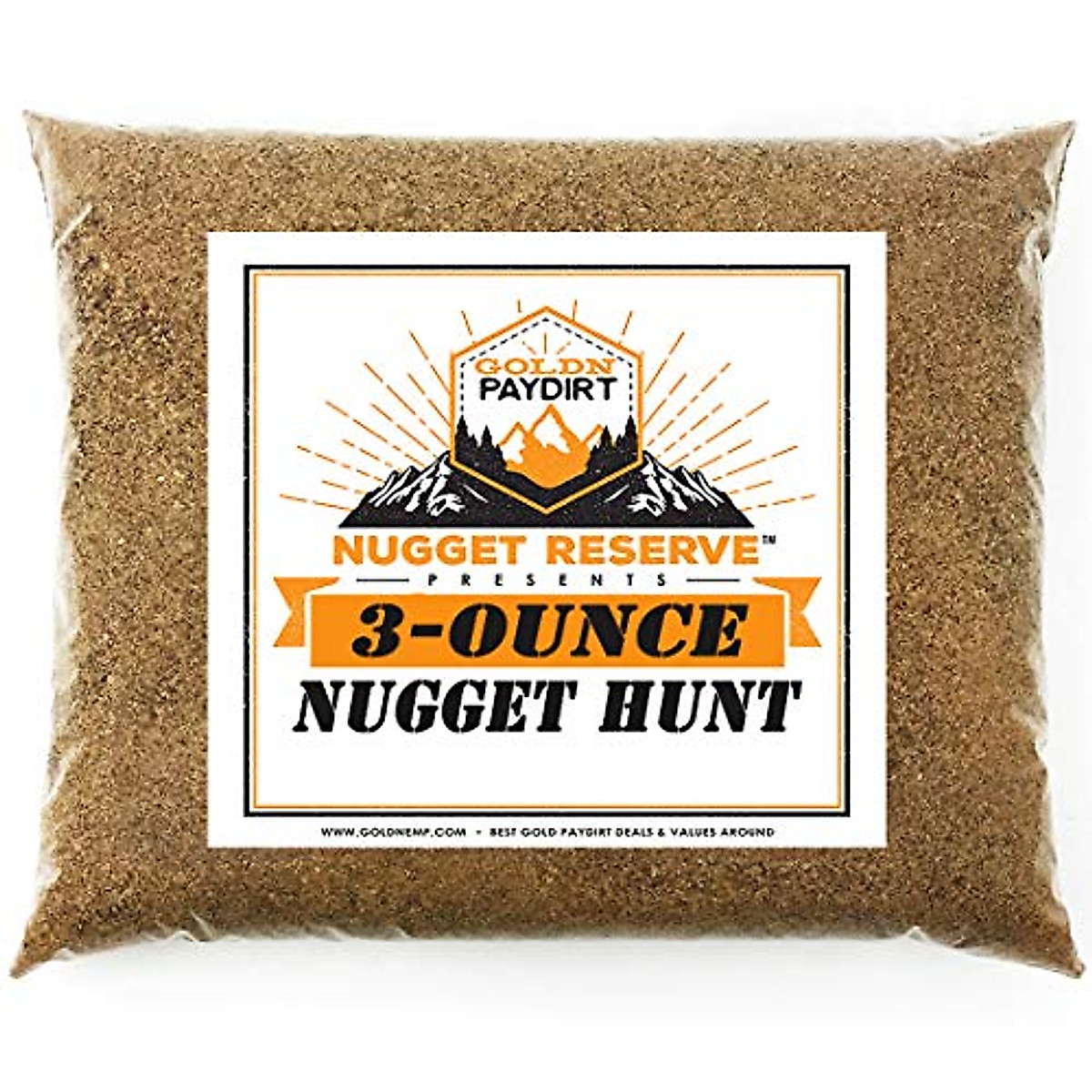 Nugget Reserve '3 Ounce Nugget Hunt' Gold Paydirt Panning Pay Dirt Bag – Gold Prospecting Concentrate