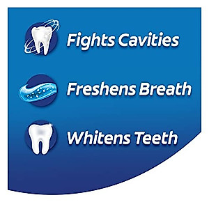 Colgate Max Fresh with Whitening Toothpaste with Mini Breath Strips, Cool Mint Toothpaste for Bad Breath, 6.3 Oz Tube. 3 Pack