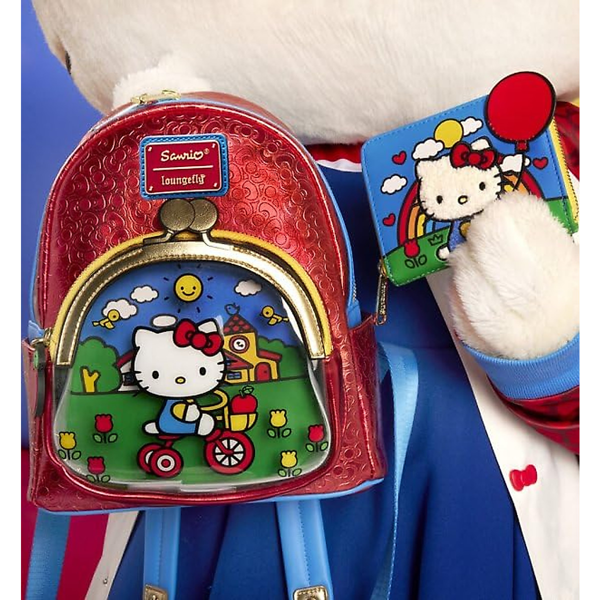 Loungefly Sanrio Hello Kitty 50th Anniversary Coin Bag Mini Backpack
