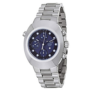 Rado Original Stainless Steel COSC Automatic Chronograph Blue Black Dial Mens Watch R12694163