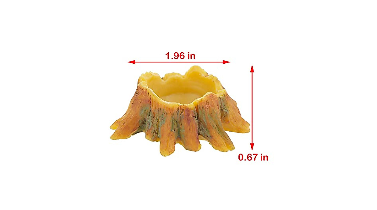 4 Pcs Mini Resin Water Bowls for Tiny Reptiles