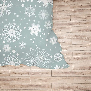 Christmas Snowflakes Bedding Cover Set Queen Size Comforter Cover Duvet Cover, 3 Piece Bedding Set Home Decor Quilt Cover Pillow Shams