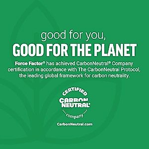 FORCE FACTOR Creatine Monohydrate, Creatine Powder for Muscle Gain, More Strength, and Faster Workout Recovery, Clinically Studied Micronized Creatine 5g Dose Per Serving, Unflavored, 60 Servings