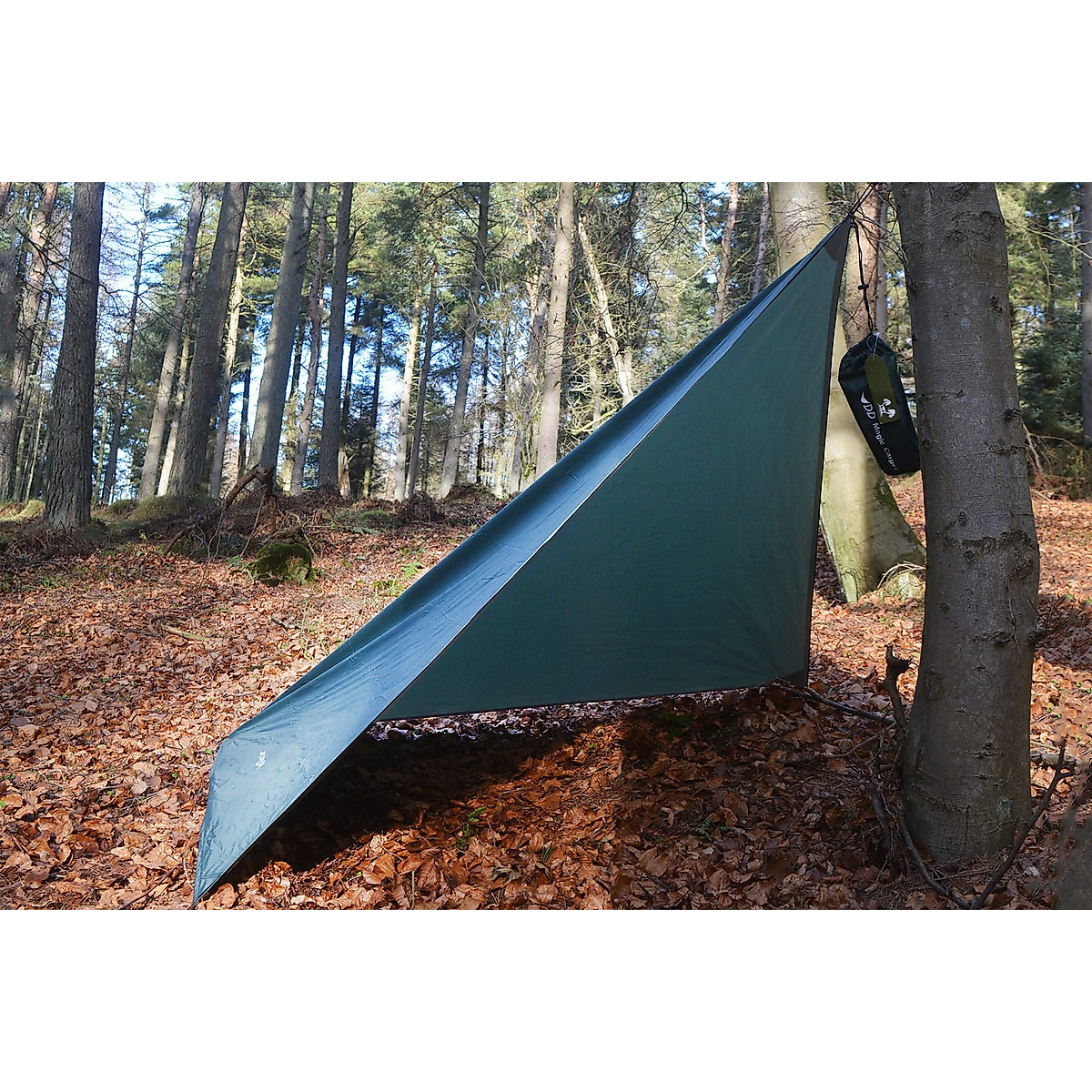 DD Hammocks - DD Magic Carpet Regular size: 4.6ft x 4.6ft Fully Waterproof Compact Tarpaulin Rainfly for Ground Sheet Camping and Tarp Shelters
