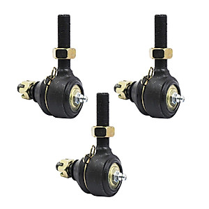 LOSTAR Set of 3 Ball Joint Kit Tie Rod End Fits Club Car DS Golf Carts 1976-2008 Gas & Electric Driver (Left) 7540 and Passenger (Right) 7539