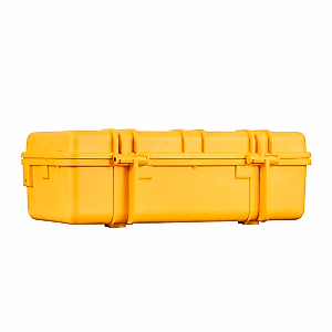 Monoprice Weatherproof Hard Case - 22in x 14in x 8in, Yellow with Customizable Foam, Shockproof, IP67, 20.3 Liter