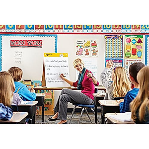 Post-it 563PRL Self Stick Tabletop Easel Ruled Pad, Command Strips, 20 x 23, White, 20 Shts/Pad