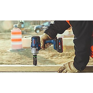BOSCH GDS18V-330CN 18V Brushless Cordless Connected-Ready 1/2 In. Mid-Torque Impact Wrench with Friction Ring and Thru-Hole (Bare Tool)