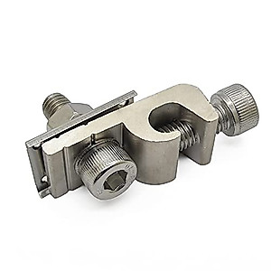 HULKWHEELS 10pcs Solar Panel Grounding Lugs with Nuts and Bolts Solar Grounding Clip for RV, Boat, Roof, Wall and Other Off Gird Roof Installation