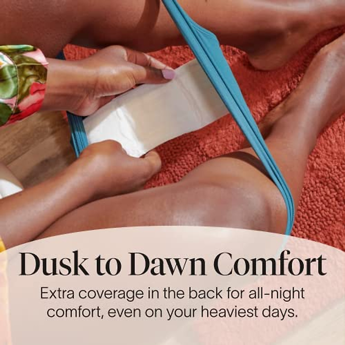 Cora Organic Pads | Ultra Thin Period Pads with Wings | Overnight Absorbency | Ultra-Absorbent Sanitary Pads for Women | 100% Organic Cotton Topsheet (36 Count)