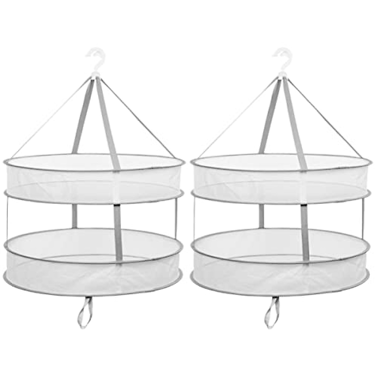 Homoyoyo 2pcs Holder Organizer Swimsuit Round Underwear -Tiers cm Windproof Clothes for Mesh, Tier Collapsible - Dryer Foldable Net Sweater Mesh Sweaters Hanger Multipurpose Rack Socks
