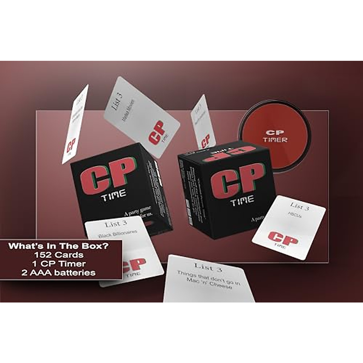 Cp Time Game: A Party Game for US - Card Game for The Culture. Beat The Unpredictable Timer!, Black Trivia Style Game, Multiple Categories: Pop Culture, Music, General Knowledge, & More!