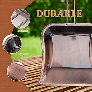 Tofficu Dust Pan Stainless Steel Dustpan Industrial Metal Dust Pan Decorative Dustpan for Household Cleaning Supply Cleaning Sweeping Kitchen