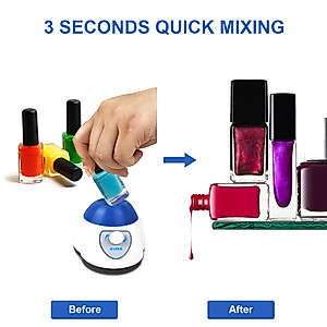 Mini Vortex Mixer Vortex Shaker Lab Salon Mixer 3000rpm Portable Mix Gel Polish Centrifuge Tubes up to 50ml for Acrylic Paints Nail Art Scientific Lab Clinic Classroom