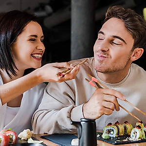 30pcs Chopstick Helper, PAGOW Reusable Training Chopsticks Hinges Connector for Kids, Beginner, Trainers or Learner ( 6 Pack / Color ,Black Red Blue Green Pink) Plastic