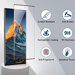 For Galaxy Note 10 Screen Protector Include 2 Pack Tempered Glass Screen Protector +2 Pack Camera Lens Protector, HD Clear, 9H Hardness, Case Friendly, Anti-Scratch for Samsung Galaxy Note 10 6.3 Inch