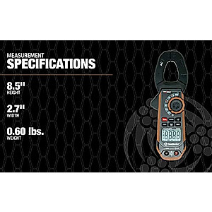 Southwire - 65031640 CLAMP METER; 400A AC/DC 21530T;Black/Brown