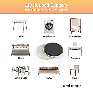 CO-Z Furniture Sliders - 16 Pack, 3 1/2" Reusable Furniture Sliders for Carpet, Heavy-Duty Furniture Gliders Movers for Hardwood Floors, Plastic Moving Pads for Heavy Furniture, Floor Protectors