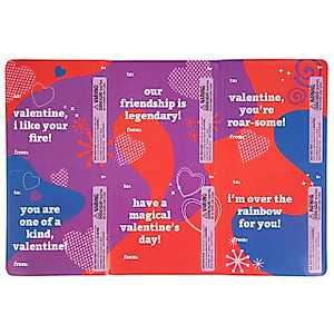 Valentines Cards for Kids Classroom -Dragon & Unicorn Wood Painting Kits (24ct)-Great Valentine's Day Gifts for Kids School Exchange -Each Valentine has Craft, Paints, Brush & Sticker for Boys & Girls