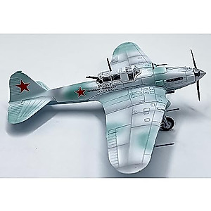 Ilyushin IL-2M3 Sturmovik Aircraft White Camouflage Hello to The Envoys of The Tuvan People Soviet Air Force 1/72 Diecast Model Airplane by Legion LEG-14629LC