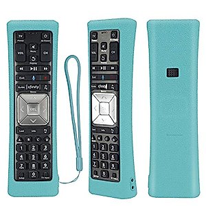 Protective Silicone Remote Case for XFinity Comcast XR11 Premium Voice Activated Cable TV Backlit Remote Control Shockproof Washable Skin-Friendly Remote Control Cover with Loop (Glow in Dark Blue)