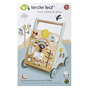 Tender Leaf Toys - Sunshine Baby Activity Walker - Activity Station to Encourage Floor Play to First Steps - Perfect Companion to Learn How to Walk - Age 18m +
