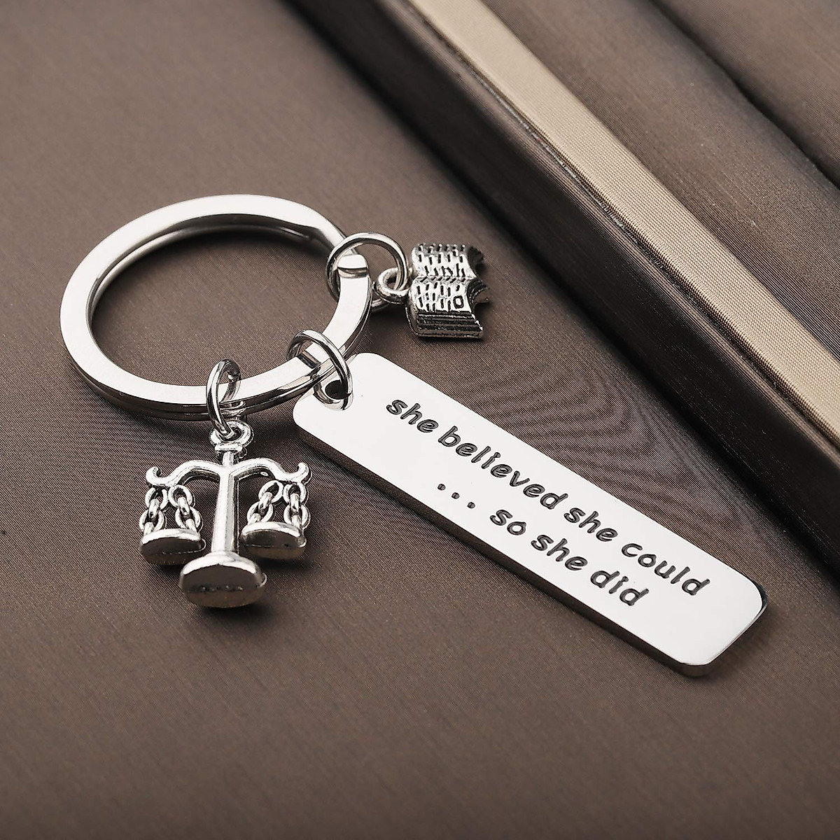 FOTAP New Lawyer Gift Scales of Justice Lawyer Keychain Law School Graduation Gift for Lawyer (Lawyer Keychain)
