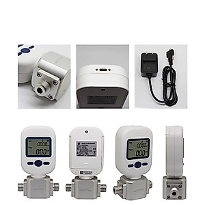 Digital Gas Mass Flow Meter Air Argon Nitrogen Oxygen Flow Rate Meter Range 0-100L/Min MF5708