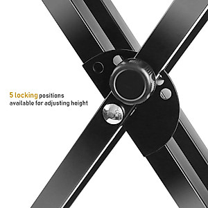 PARTYSAVING Pro Series Adjustable X Style Piano Keyboard Heavy Duty Premium Stand (Double-Braced X Style Keyboard)