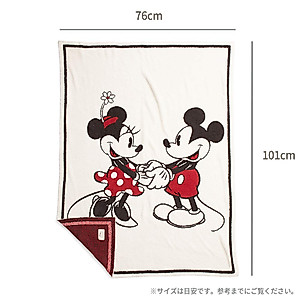 Barefoot Dreams CozyChic® Classic Disney Mickey & Minnie Mouse Baby Blanket 30"x40", Cream Multi