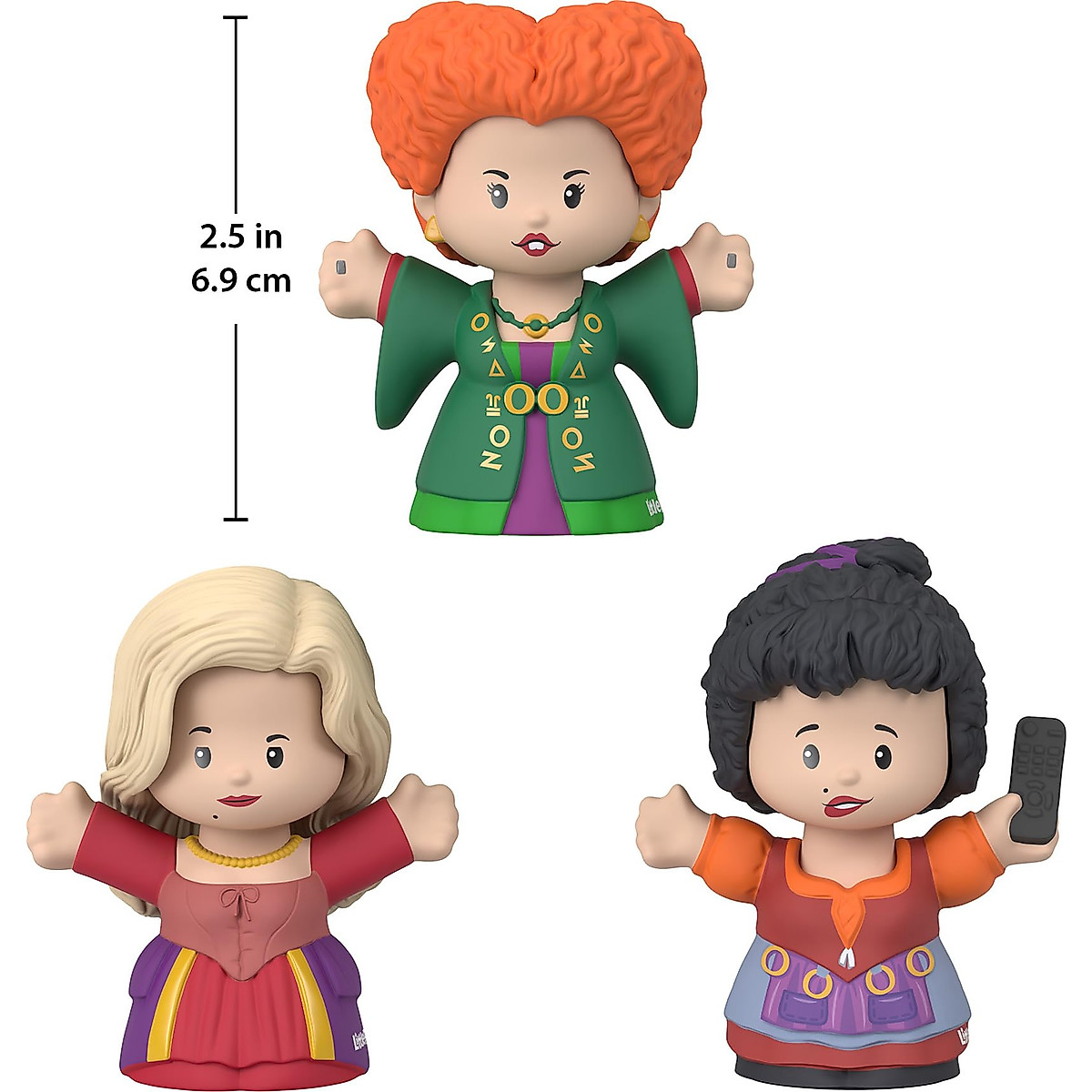 ​Little People Collector Disney Hocus Pocus Figure Set with Winifred Sarah and Mary Sanderson in a Display Gift Box for Fans