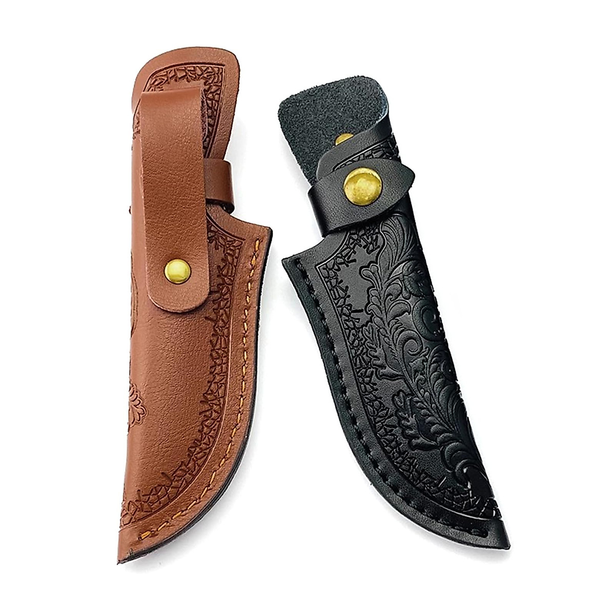 Leathers Sheath Case Pocket Straight Sheath Carriers Holsters Handmade Pouches With Belt Loop
