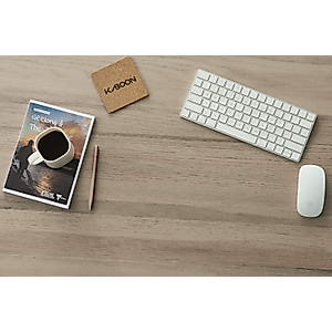 Kaboon Dual Motor Standing Desk with One Piece Wood Desktop, Adjustable Height Desk Heavy Duty, 4 Memory Settings, Home or Office (47×24 Oak Top, White Frame)