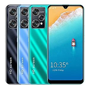 Zyyini 3G Smartphone, Unlocked Cell Phone with 6.1 Inch HD Full Screen, RAM 3GB ROM 32GB, Dual Card Dual Standby, Facial Recognition Mobile Phone(Black)