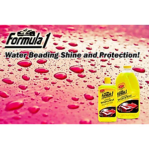 Formula 1 Carnauba Car Wash and Wax, Car Cleaning Wax for Car Detailing w/Carnauba Wax to Protect & Shine – Long Lasting Car Exterior Cleaner to Remove Dirt & Grime – Car Detailing Supplies (64 oz)