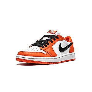 Nike Jordan Womens WMNS Air Jordan 1 Low CZ0775 801 Starfish - Size 9W, Starfish/White-black