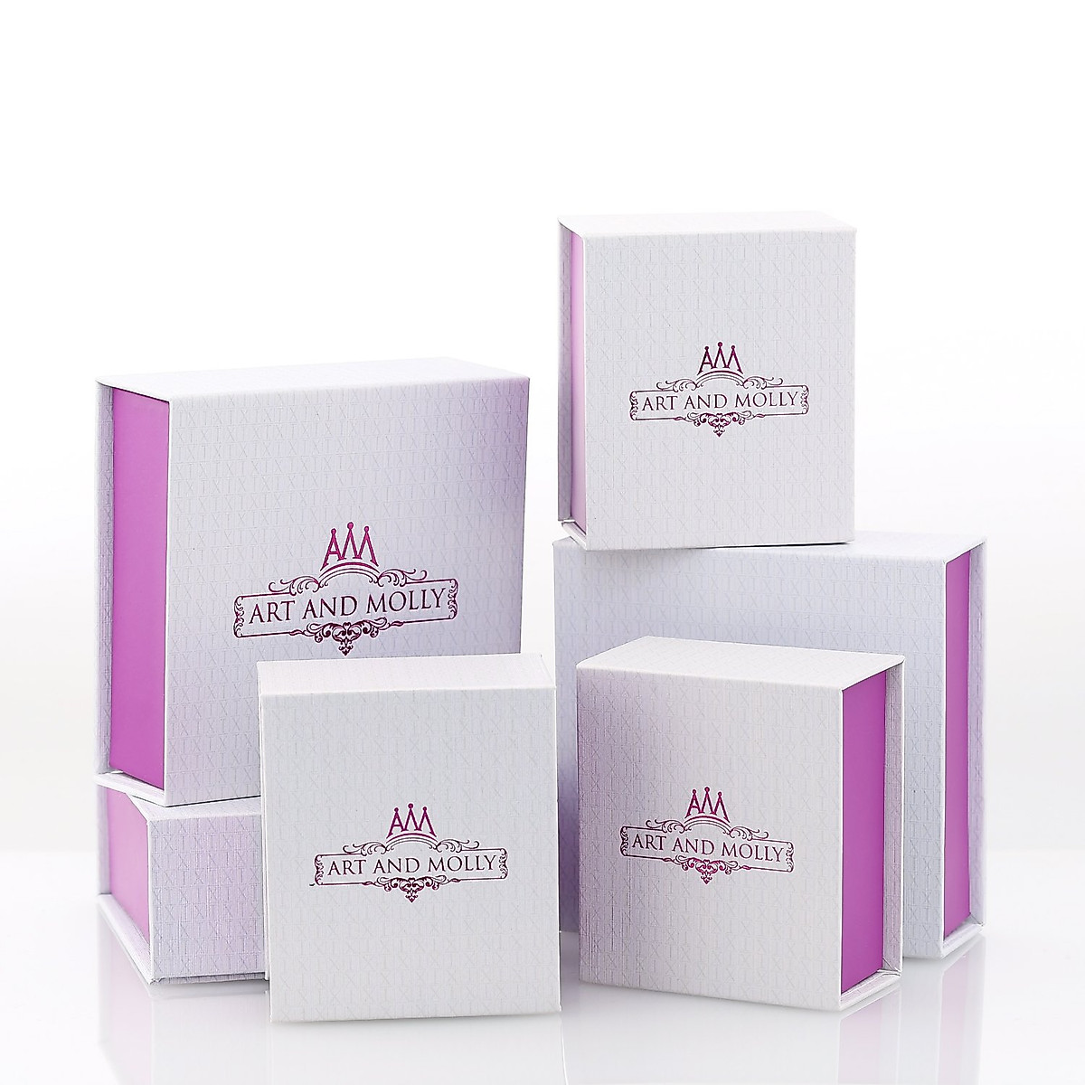 14k White Gold Solitaire Square Princess-cut CZ Stud Earrings with Comfort Screw-backs (3mm)