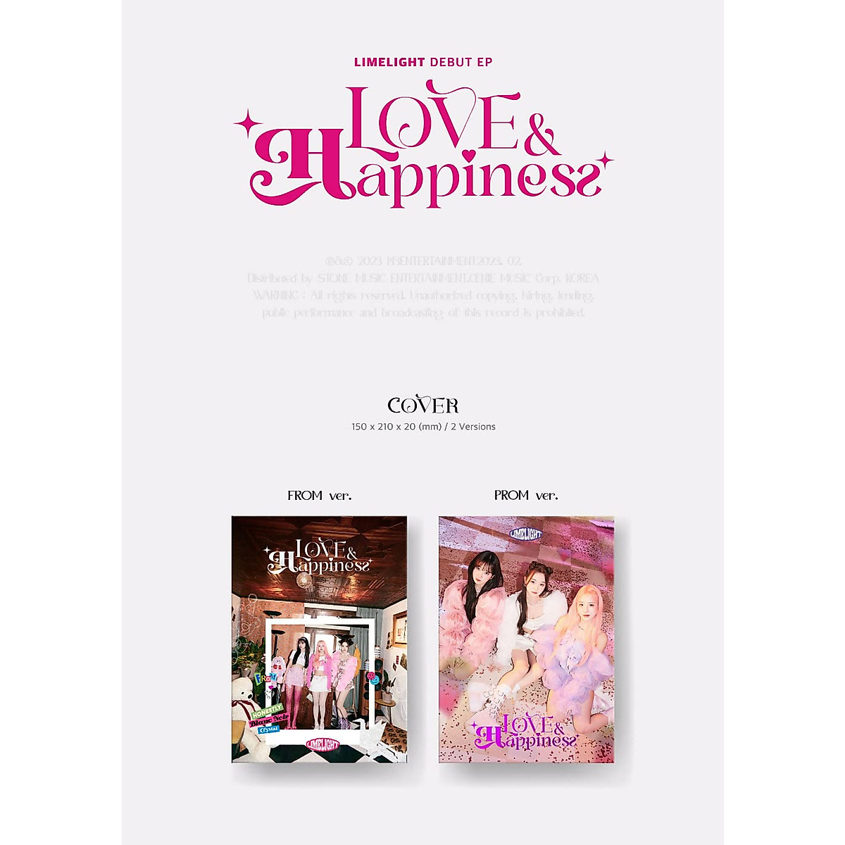 Limelight - Debut EP Love & Happiness CD (Prom ver.)