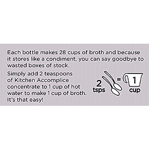Kitchen Accomplice Reduced Sodium Chicken Broth Concentrate, 12 Ounce