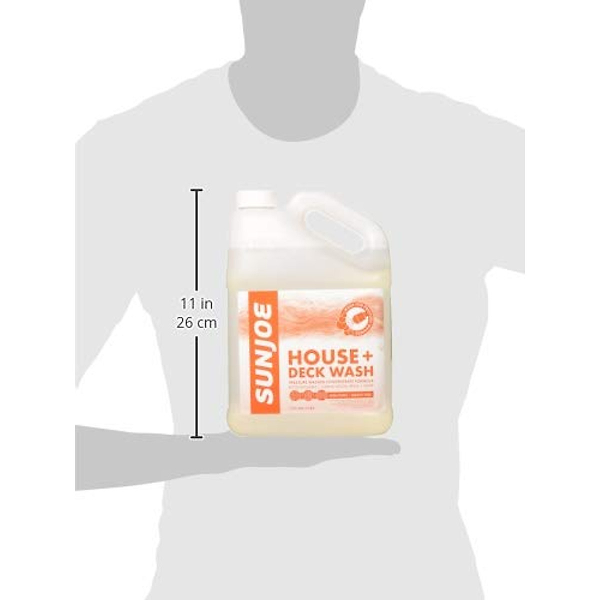 Sun Joe SPX-HDC1G House and Deck All-Purpose Pressure Washer Rated Concentrated Cleaner, 1-Gallon , White