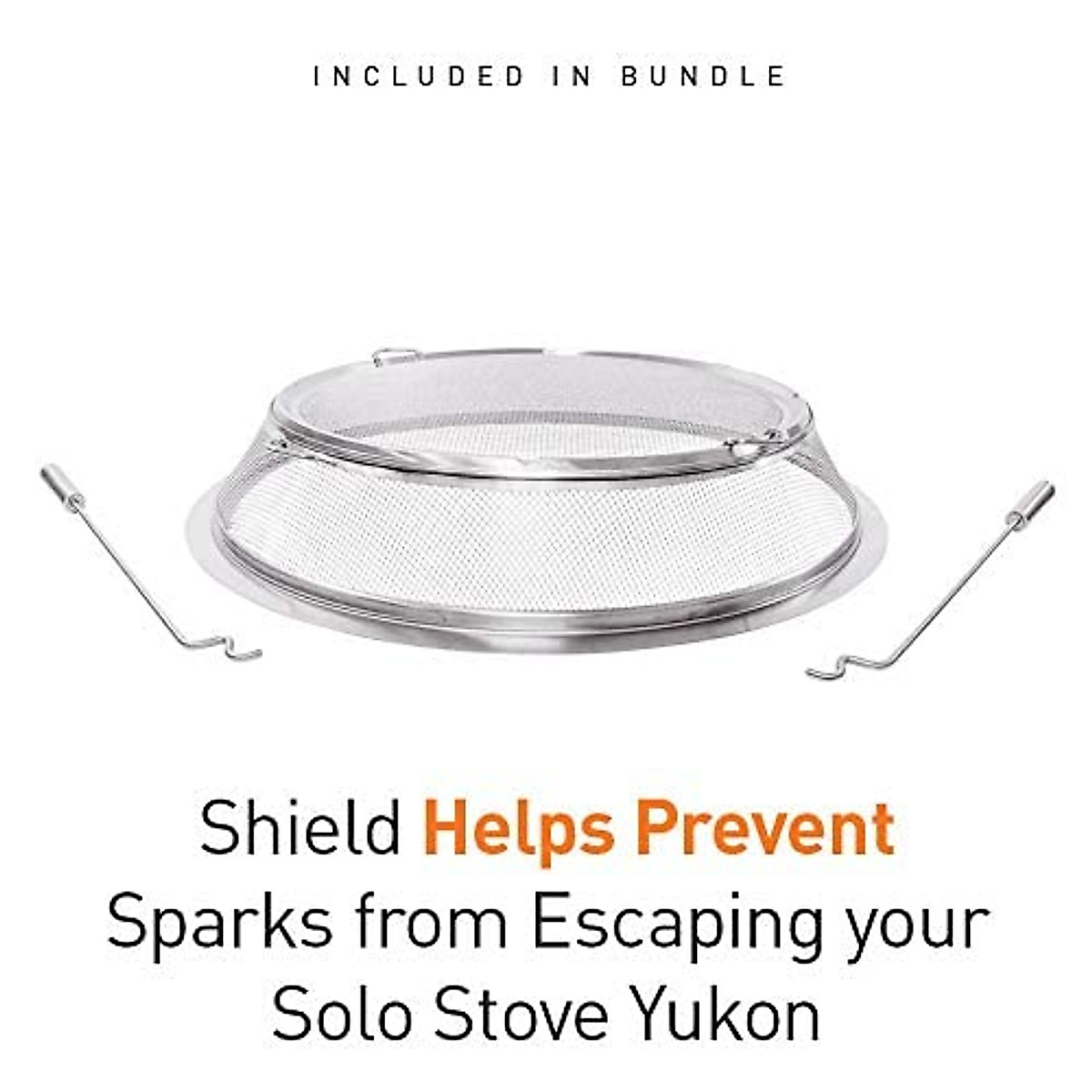 Solo Stove Yukon 27" Accessory Only Bundle Includes Yukon Shield, Yukon Shelter, Fire Pit Roasting Sticks and Fire Pit Tools Great Fire Pit Accessory Bundle