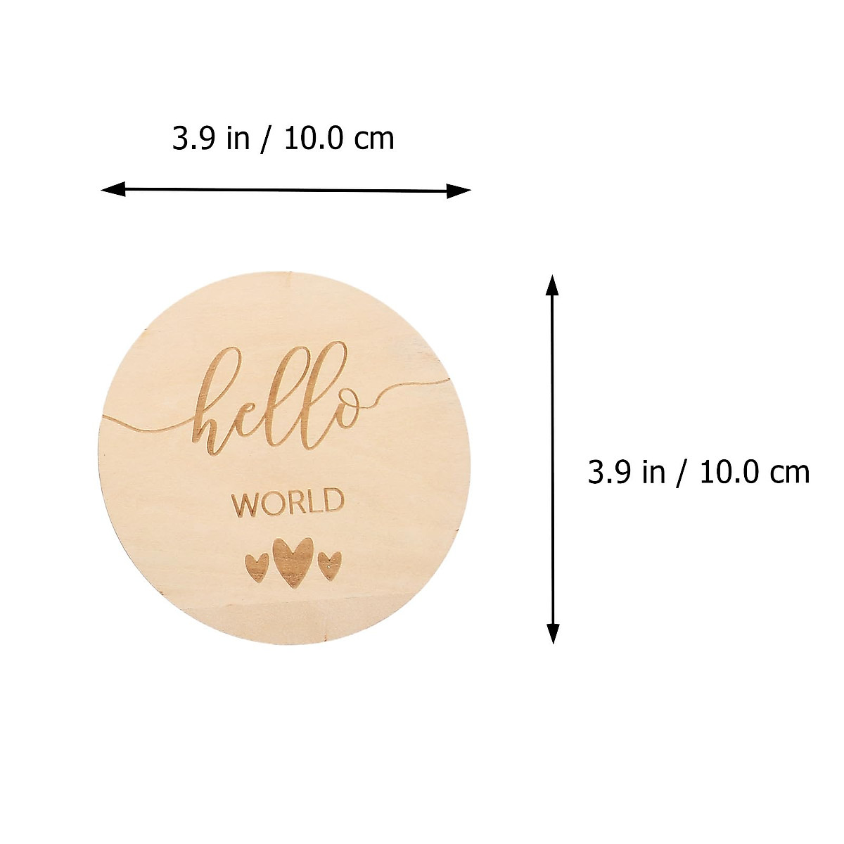 Abaodam 2Pcs Its a Boy Wooden Sign Hello World Sign Birth Announcement Wooden Sign for New Mom Hospital Photography Prop Boho Decorations