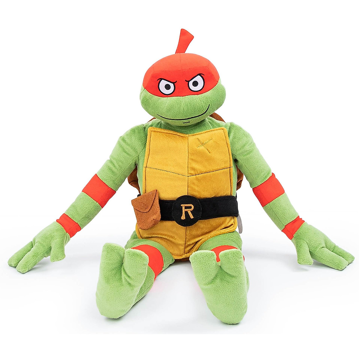 Nickelodeon Teenage Mutant Ninja Turtles Raphael Plush Pillow Buddy - Super Soft Stuffed Character Pillow - Polyester Microfiber, 26 Inches