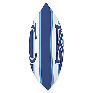 Kansas City Home & Lifestyle Retro Royal Blue & Powder Blue Kansas City KC Stripes Throw Pillow, 18x18, Multicolor