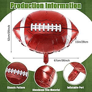 96 PCS Cowboys Birthday Party Decorations Football Birthday Party Decorations Navy Blue Birthday Balloons Football Balloons Football Foil Party Balloons for Sports Fans Party Supplies