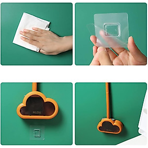 SAAKO Modern Toilet Bowl Brush Cute Wall Mount Silicone Toilet Brush Ideas Toilet Cleaner Brush and Holder Set Bathroom Cleaning